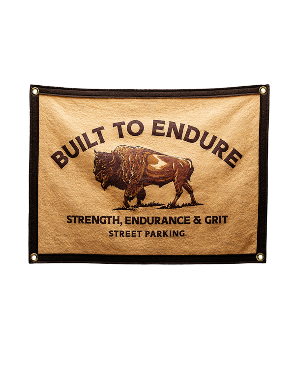 Built to Endure Banner– Street Parking